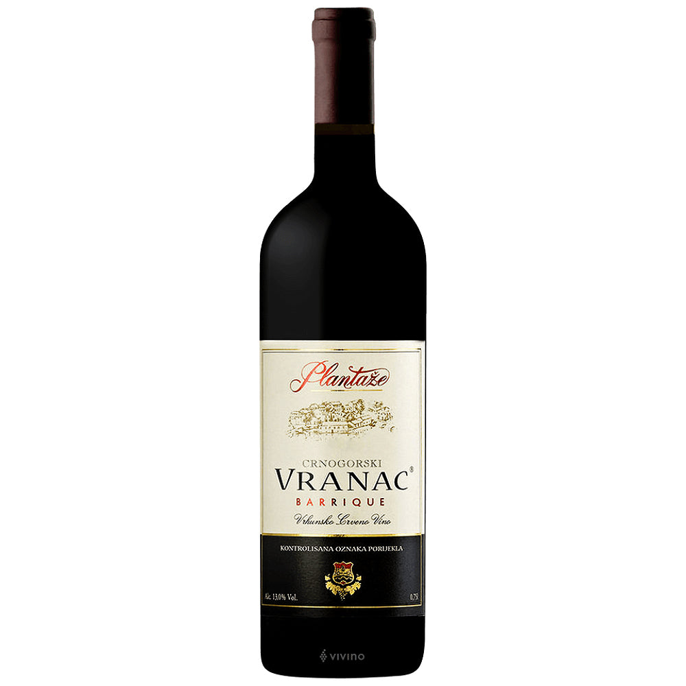 Plantaze Vranac Barrique Premium Dry Red Wine 750mlx12 – Crystal Lake